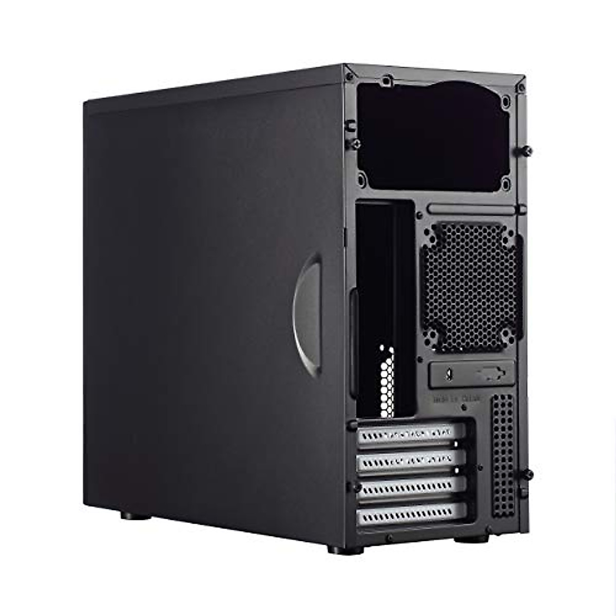 Fractal Design Core 1100 - Mini Tower Computer Case - mATX - High Airflow and Cooling - 1x 120mm Silent Fan Included - Brushed Aluminium - Black