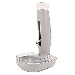 Tnfeeon Automatic Dog Water Bowl Dispenser for Cat Pet Animal,Dog Standing Water Dispenser Bowl Automatic Detachable Pet Drinking Feeder for Dogs Cats 680ml