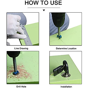 Auniwaig Forstner Drill Bits, 21mm Dia Wood Hole Saw, Auger Opener Cemented Carbide, 80mm Length Woodworking Hinge Hole Drilling Boring Bit Cutter, Round Shank, Blue, 1 Pcs