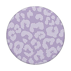Lavender pale purple Leopard Cheetah Animal Women Girls Cute PopSockets PopGrip: Swappable Grip for Phones & Tablets
