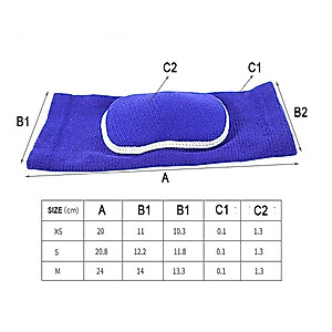 Kids Knee Pads, Breathable Sponge Soft Knee Brace Comfort Compression Knee Sleeves, Anti-Slip Collision Avoidance Knee Protective Gear for Yoga Basketball Volleyball Soccer Biking Sports (XS, black)