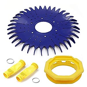 Funmit W70329 Finned Seal Disc Skirt & W69698 Pool Cleaner Diaphragm & W70327 Foot Pad Pool Cleaner Kit Replacement for Zo-diac Baracuda G2 G3 G4 Replace W69721 W72855