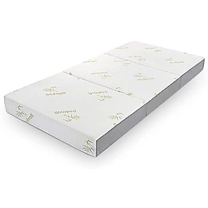 Inofia Twin Folding Mattress, 6 Inch Trifold Memory Foam Mattress with Ultra Soft Bamboo Cover, Non-Slip Bottom & Breathable Mesh Sides, Foldable & Portable - Twin Size (78" x 38" x 6")