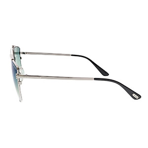 Tom Ford Butterfly Sunglasses TF563 Jacquelyn-02 14X Ruthenium/Black 64mm FT0563