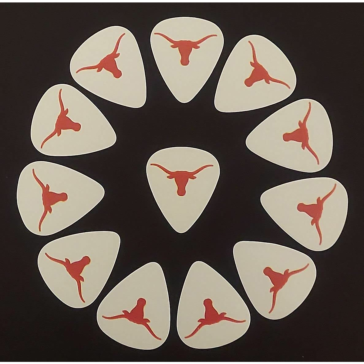 Texas Longhorns Logo Guitar Picks (12 picks) - (Buy 2, save 50% on 2nd)