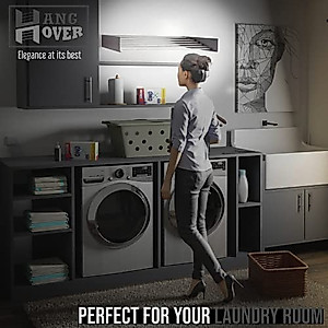 TCO ADVENTURES Invisible Wall Mounted Drying Rack | an Elegant Wall-Mounted Hanger | Folding Stainless Steel Collapsible Space Saver with 236.22 inches Drying Capacity (Signal White)