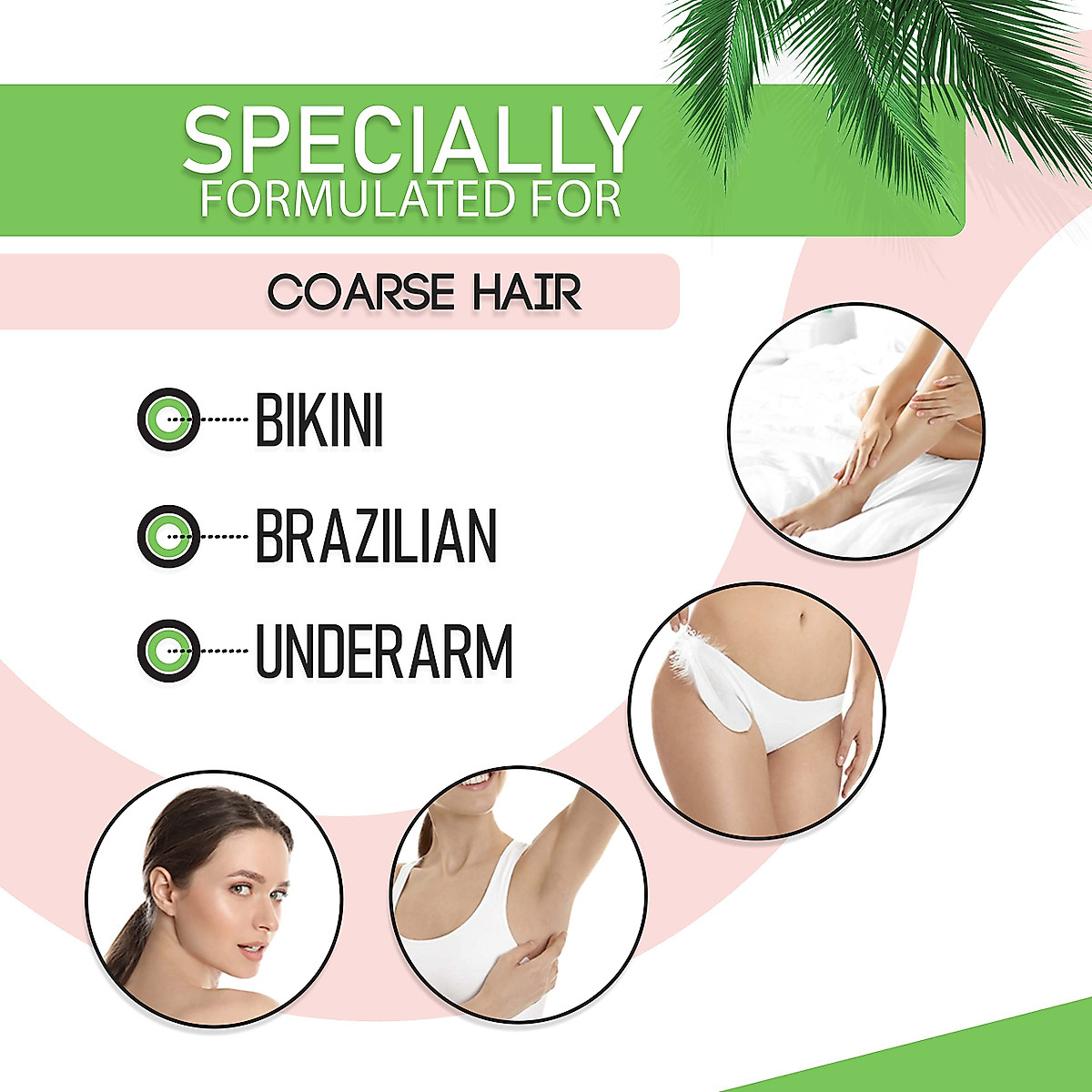 Lushlass Hard Wax Beads Hair Removal Wax for Coarse Hair 2.5LB - Painless Wax Beans Hair Removal Waxing Beads All Skin types