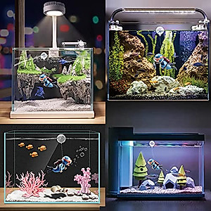 MUNLIT Floating Fish Tank Decorations — Freshwater Blue Fat Diver, Funny Device Fish Tank Accessories, Small Cartoon Aquarium Ornament and Toy, Great for Freshwater Tanks (Blue Fat Diver)