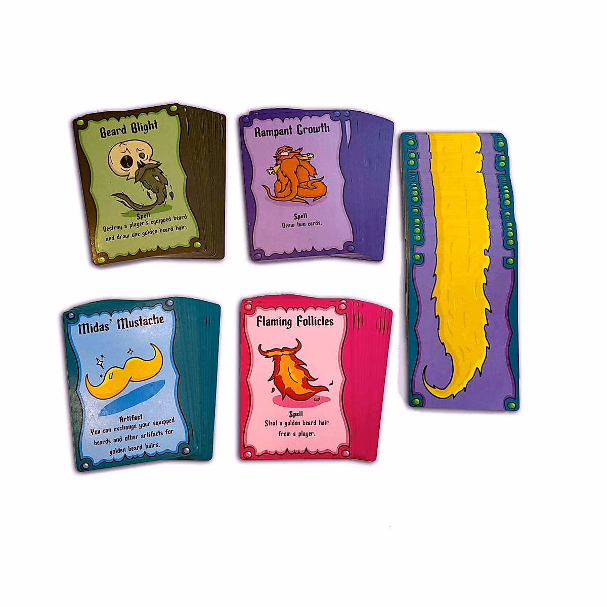 Beard Wizards Card Game for 2-5 Players by The Dusty Top Hat