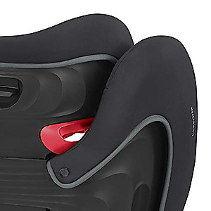 CYBEX Solution B-Fix High Back Booster Seat, Lightweight Booster Seat, Secure Latch Installation, Linear Side Impact Protection, 12-Position Adjustable Headrest, for Kids 40-120 Lbs, Volcano Black