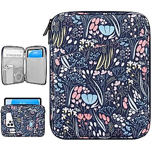 Dadanism 9-11 Inch Tablet Sleeve Bag Carrying Case for iPad 10th Gen 10.9, iPad 9/8/7th Gen 10.2, iPad Air 11", iPad Pro 11 M4 M2 2024, iPad Air5/4 10.9, Galaxy Tab A9+ Plus 11"/S9 FE, Night Blue