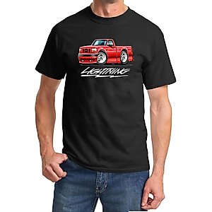 1993 1994 1995 Ford SVT Lightning F150 Truck Full Color Design Tshirt Medium Black