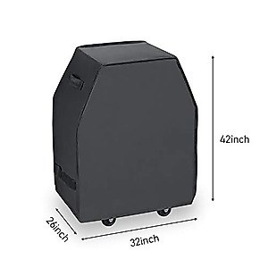 KOLIFE K LIFE Grill Cover 32 Inch, Heavy Duty Waterproof BBQ Cover, 2 Burners Gas Grill Cover for Weber, Char-Broil, Brinkmann, 32" W x 26" D x 42" H