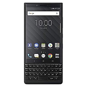 BlackBerry Key2 BBF100-6 64GB/6GB Dual Sim Factory Unlocked GSM ONLY, NO CDMA - International Version (no Warranty in The USA) (Black)