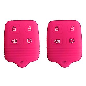 KAWIHEN Silicone Key Fob Cover Compatible with Ford Mustang Edge Escape Expedition Explorer Focus Escort Lincoln Mercury CWTWB1U331