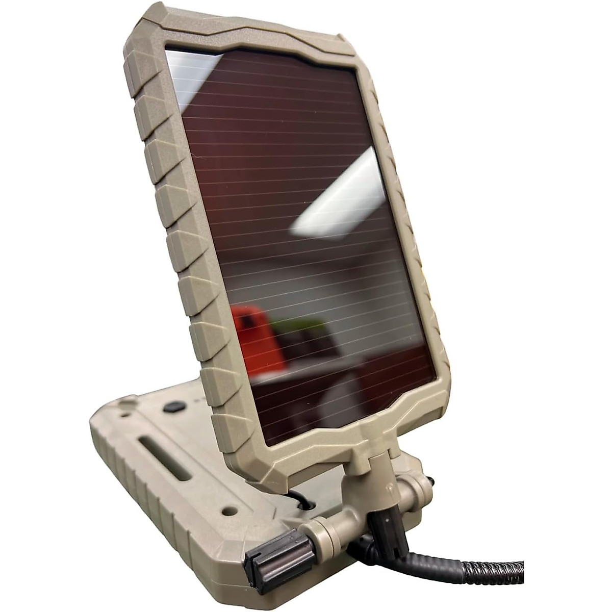 Stealth Cam Durable Sol-Pak Solar Battery 2-Pack | 12V Solar Power Panel, Rechargeable Battery & 10ft Insulated Cable | Compatible with All Wireless/Cellular Trail Cameras