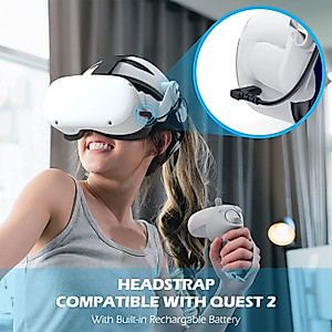 YOGES Charging Dock for Meta Quest 3 & Quest 3S, 2-in-1 Fast Charging Station with 2 Rechargeable Batteries, Charge VR Headset and Controllers, Charging Stand for Oculus Quest 3/3S Accessories