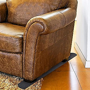2Pack Anti-Slip Furniture Rail Pads for Recliner for Recliners,Sofa,couches,Chairs.etc Ideal Non Skid Furniture Pad Floor Protectors for Hardwood, Carpet, Marble Floor (4)