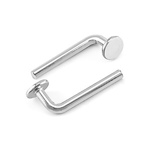 QWORK Pallet Rack Drop Pin, 100 Pcs M7x55mm Accessory Shelving System, Heavy Duty J Bolt Safety Universal Pins, Cross Beam Locker Drop Pin for Warehouse, Home