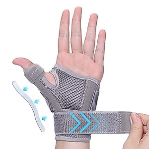 Adjustable Wrist Support Brace Thumb Splint Stabilizer Hand Support Ligament Injury Arm Protection Strap Corrector (Common to left and right)