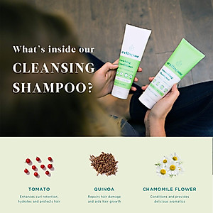 Wellnesse: Smoothing Shampoo - For Wavy, Curly Hair - 8 oz - Coconut and Verbena Leaf - Moisturizing, Curl Active Formula - Cruelty-Free, Non-GMO, No Parabens, Sulfates, Silicone