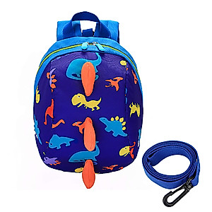 Dinosaur Safety Kids Leash Backpack with Harness Leash for Toddlers Boys Girls