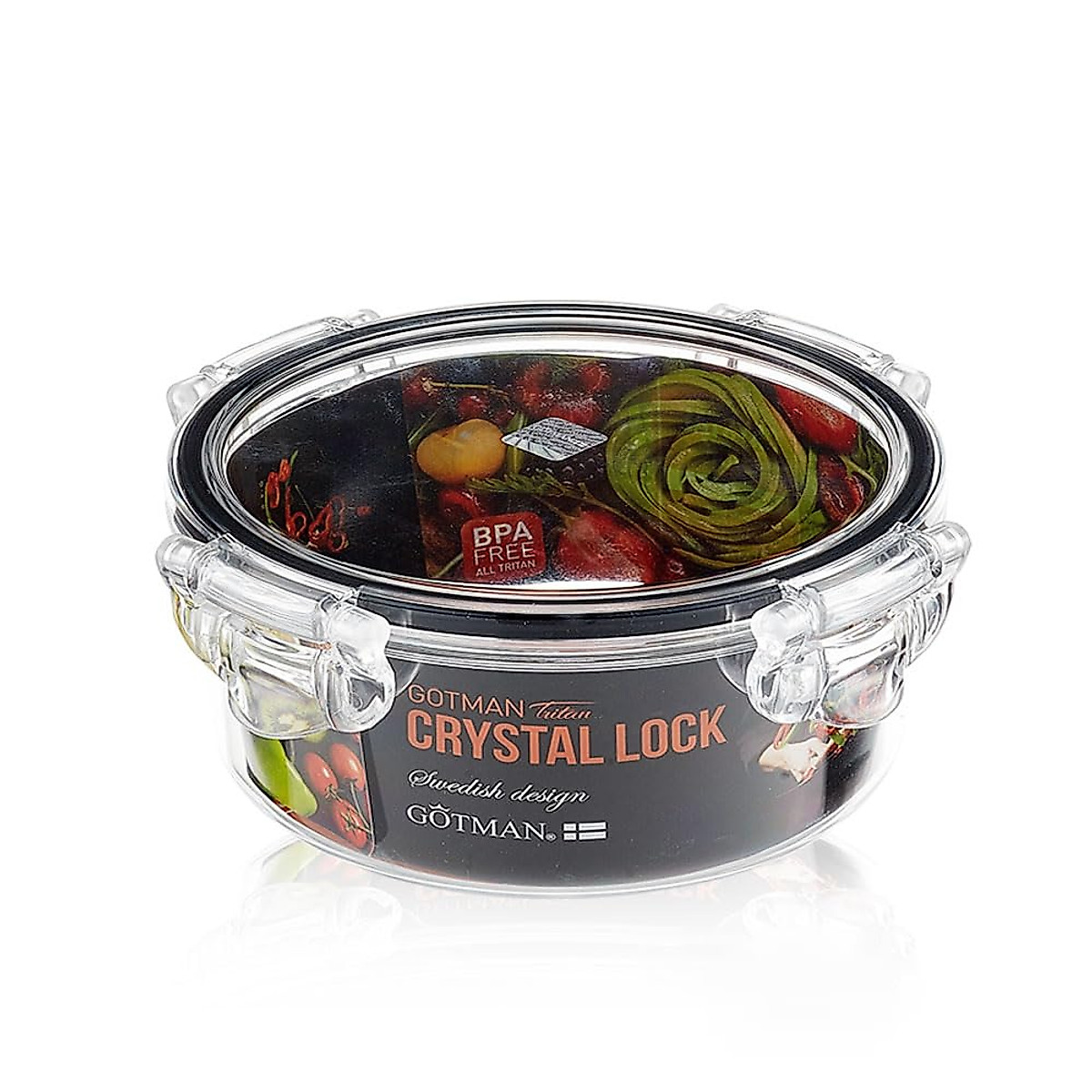 gotman Airtight Food Storage Containers(40.6 oz) 100% Tritan BPA-Free Vegetable Organizer Boxes | Microwave & Freezer Safe Food Containers with Lids | Leak-Proof Lids