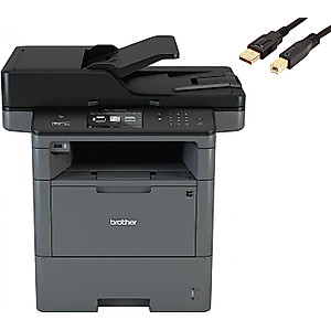 Brother MFC-L68 00DW All-in-One Wireless Monochrome Laser Printer, Print Copy Scan Fax, Multifunction, Mobile Printing & Scanning, Duplex Print, PCM