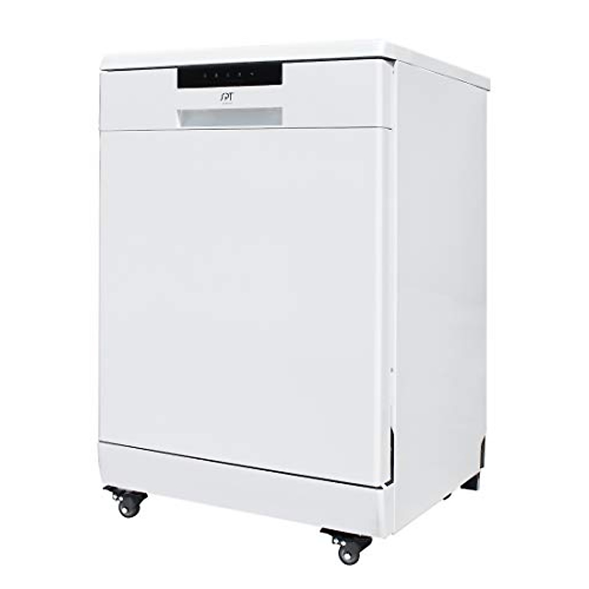 SPT SD-6513WB 24″ Wide Portable Dishwasher with ENERGY STAR, 6 Wash Programs, 10 Place Settings and Stainless Steel Tub – White