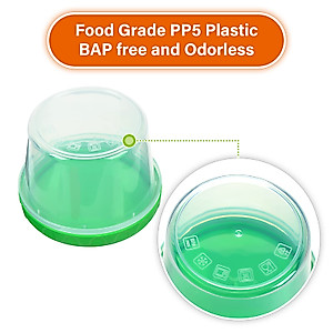 12-pack 2oz reusable small plastic containers with screw lids salad dressing container to go sauce condiment jello shot cups jars lunch box accessories baby food containers -mini-leakproof airtight