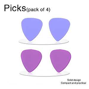 ASCENDAS Guitar EQ-7545R 4-Band EQ Equalizer System Acoustic Guitar Preamp Piezo pickup for Cigar Box Guitars Black (FLAT)