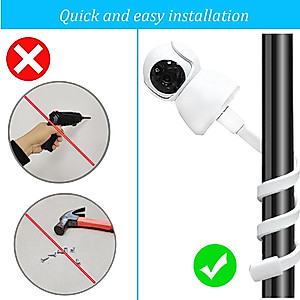 GUCHO Baby Monitor Mount for Crib, Universal Baby Monitor Holder Compatible for Infant Optics, Crib Camera Mount Stand with Clip