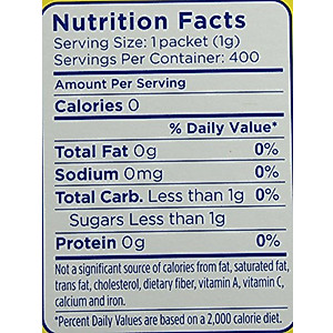 Splenda No Calorie Sweetener, 400 Count Packets