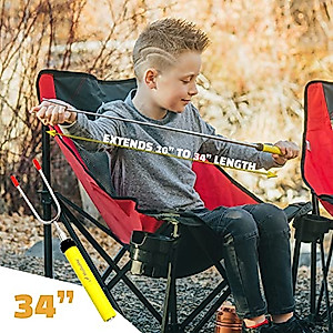 MalloMe Marshmallow Roasting Sticks Smores Kit - Marshmallows Smores Sticks for Fire Pit Long - Camping Campfire Accessories S'mores Gift Set- Smore Hot Dog Roaster Marshmello Skewers - 34 Inch 4 Pack