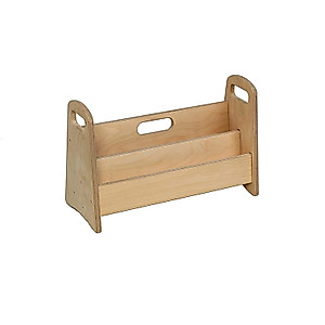 Montessori Freestanding Bookshelf | Storage Bookshelf | Easy Access Wooden Book Rack | Storage with Wooden Shelves for Your Kid's Books | Perfect Height for Kids (Small)