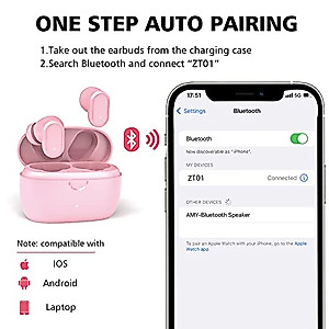 WISELION ZT01 Noise Cancelling Earbuds Wireless Bluetooth Headphones 5.2, True Ear Buds in-Ear Headphones Deep Bass IPX7 Waterproof Earphones with Microphones, ANC Mode, Transparency Mode