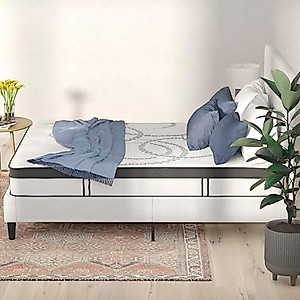 Flash Furniture Capri Comfortable Sleep 10" Hybrid Pocket Spring and Foam Mattress in a Box, Foam Pocket Spring Hybrid Mattress, Queen