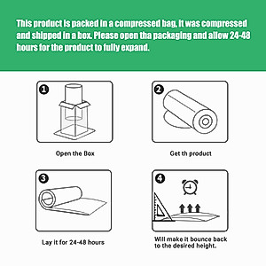 HOMBYS Under Mattress Support, Under Bed Thick Mattress Elevator Incline Foam Support, Mattress Sag Support Pad, Mattress Lifter, Multifunctional Bed Wedge Pillow-60"x23"x6"