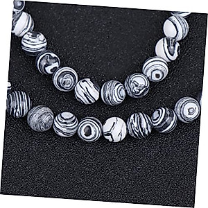 Charm Bracelets 92pcs Gemstone Bulk Crystals Spacer Beads Beads Meditation Bead DIY Craft Beads Colored Stone Beads Creative DIY Bead Accessories Suite Malachite Bracelet Kit