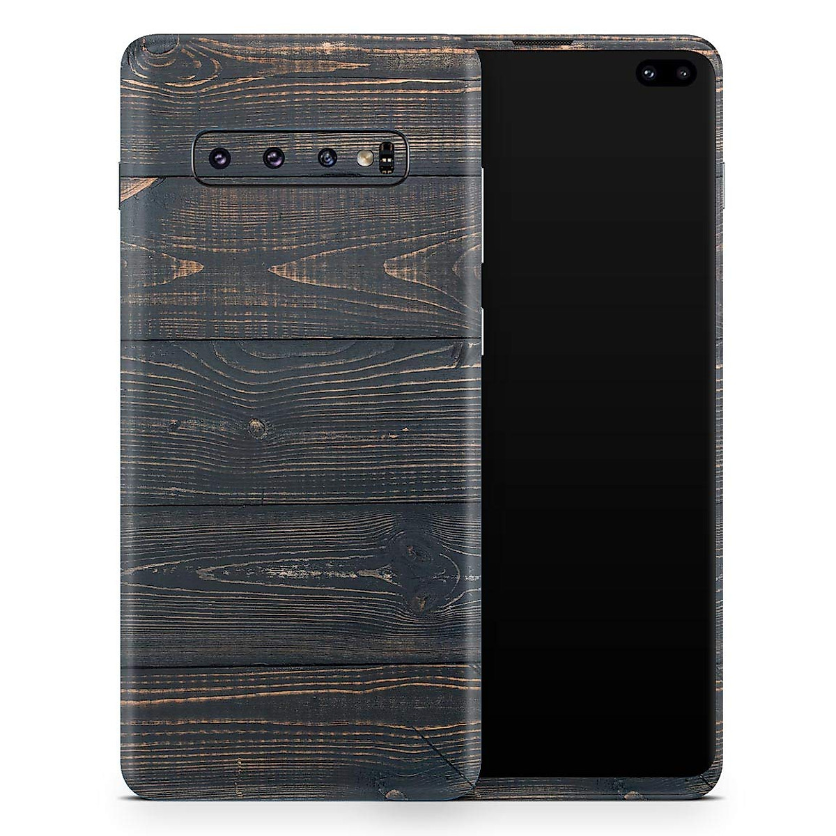 DesignSkinz Raw Wood Planks V14 Protective Vinyl Decal Wrap Skin Cover Compatible with The Samsung Galaxy S20 (Screen Trim & Back Glass Skin)