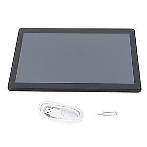 Yunseity Gaming Tablet, Dual Card Dual Standby Black Computers, 10.1In Full Hd Screen with A Resolution of 1920×1200 Rear Camera and The Front Camera Support Auto Focus