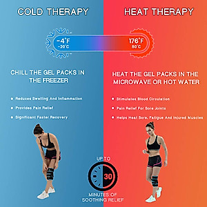 NEENCA Knee Brace with Ice Pack Wrap, Medical Knee Wrap with 3 Reusable Gel Packs, Hot & Cold Therapy for Meniscus Tear, Joint Pain, Knee Pain Relief, Knee Surgery, Sprain & Swelling- FSA/HSA Approved