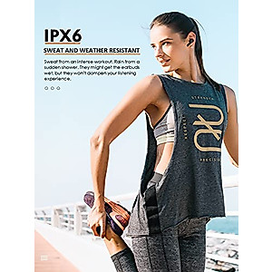 Hyeing Active Noise Cancelling True Wireless Earbuds,Bluetooth 5.2 in-Ear Headphones, Sweat Waterproof Hi-Fi Earphone,36H TV Gaming Headset with 4 HD ANC Microphones,for Office Gifts Gym