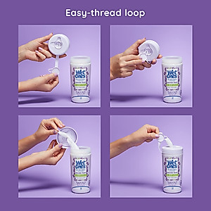 Wet Ones Antibacterial Hand Wipes, Lavender Wipes | Antibacterial Wipes, Moisturizing Wipes | 40 ct. Canister