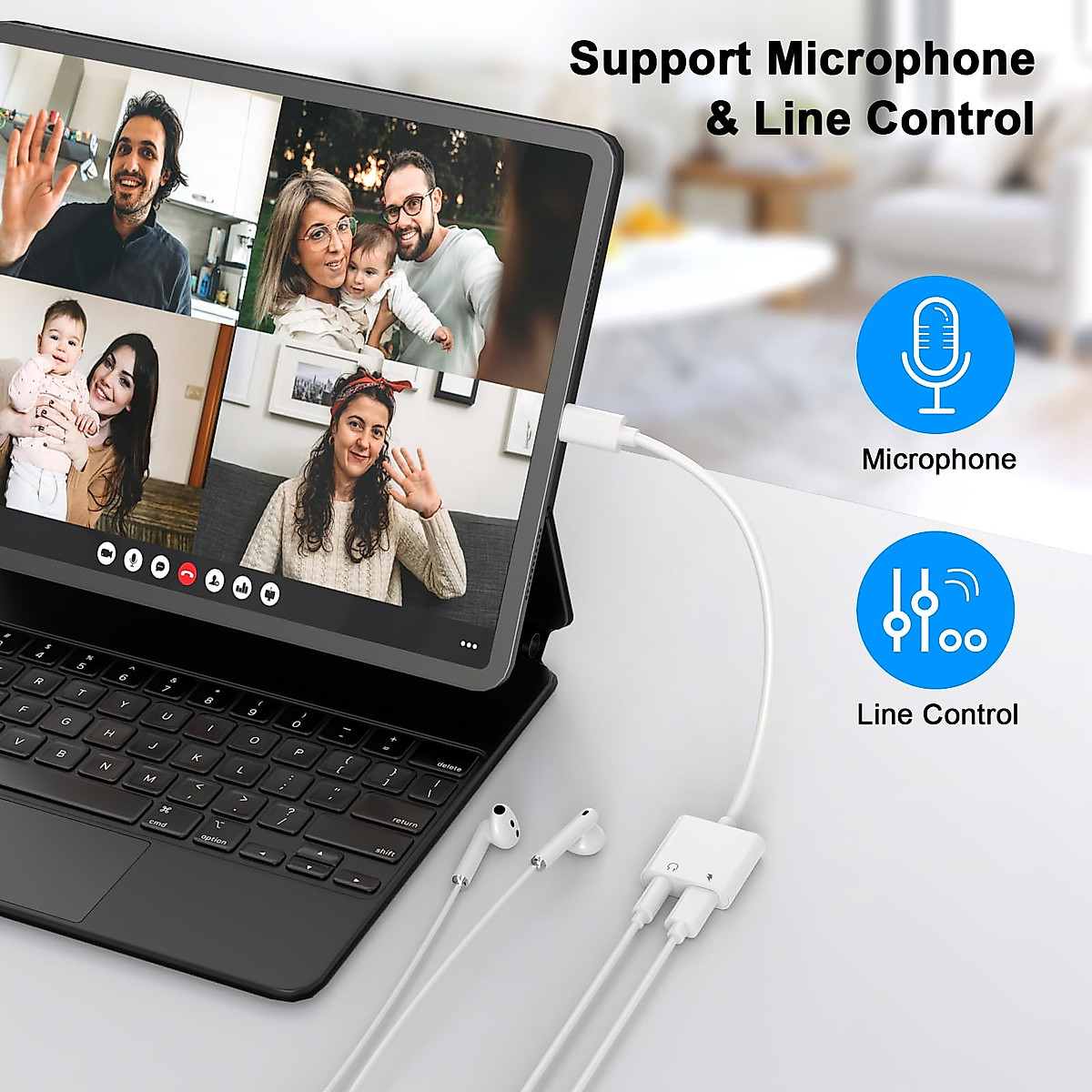 iPhone 15 Headphone Adapter,2Pack USB C to 3.5mm Headphone and Charger Adapter,2-in-1 Type C to Aux Audio Jack and Fast Charging Dongle Cable Cord for iPhone 16 Pro Max Plus,iPad Pro,Galaxy/Note,Pixel