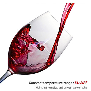 JINJUNYE Wine Cooler Refrigerator, Wine Fridge Small Countertop with Digital Temperature Control, 12 Bottle Mini Freestanding Wine Cellar for Wine, Beer, Gift for Wine Lover