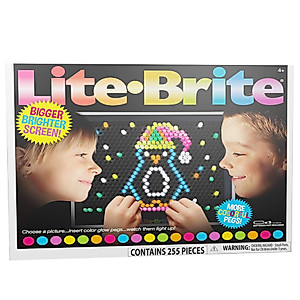Lite Brite Ultimate Value Retro Toy, 12 Seasonal Templates, Peg Pouch, Amazon Exclusive, Light up Creative Activity Toy, Educational Stem, Gift for Girls and Boys, Ages 4+