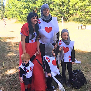 Ace of Spades Playing Card Costume Tunic (Hearts, Spades, Clubs or Diamonds) Alice in Wonderland/Card Soldier - Baby, Toddler, Kids, Teen, Adult and Plus Sizes Available (Kids 4-9y)
