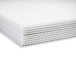 Corrugated Plastic Sheets | 17in x 13in | 10 Pack | Blank Coroplast Poster Board Signs for Offices, Classrooms, Yard and Garage Sales, Realtor Open Houses, and Custom Birthday, and Graduation Messages