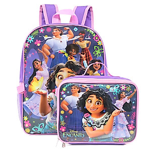 Ruz Encanto 16' Full Size Mirabel Backpack Lunchbox Set Bookbag School Set
